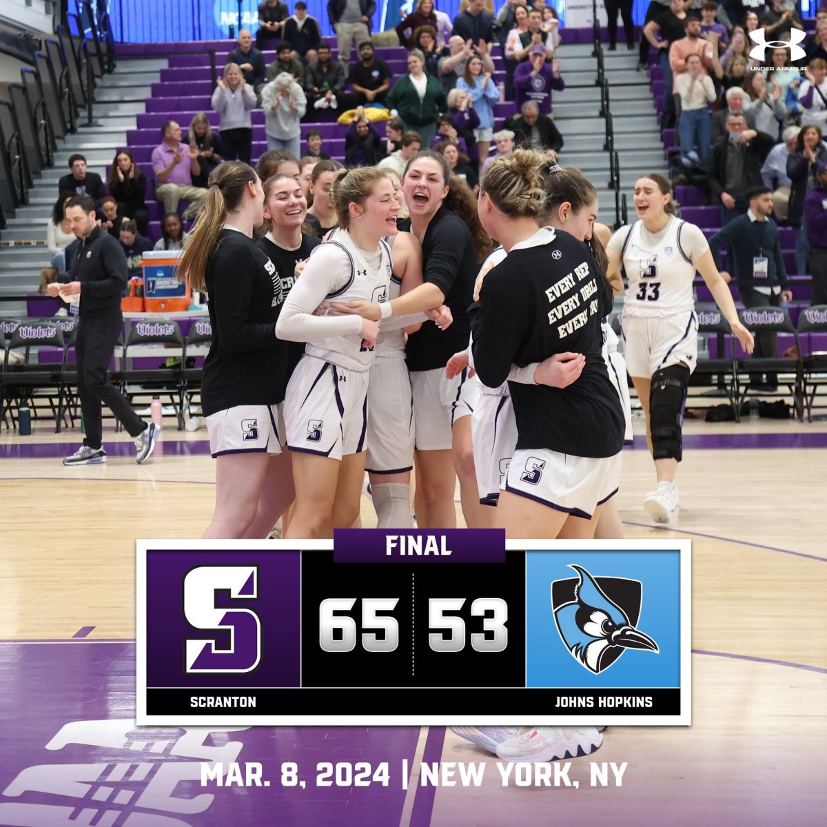 Scranton Women’s Hoops Knocks Off Johns Hopkins in D3 Sweet 16 Game ...