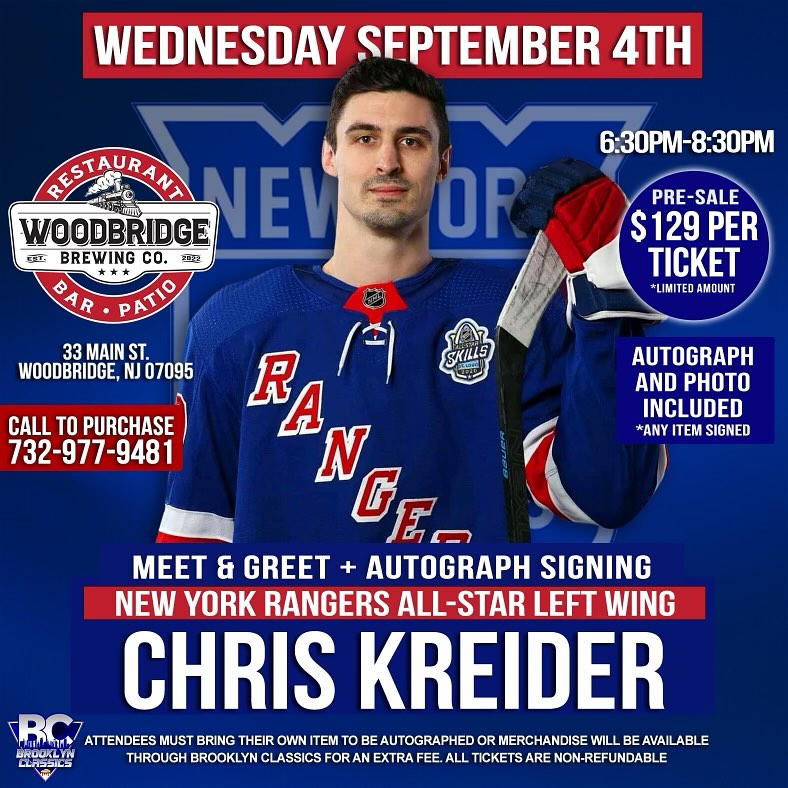 Exclusive Autograph Events with New York Rangers, Jets, and Giants ...