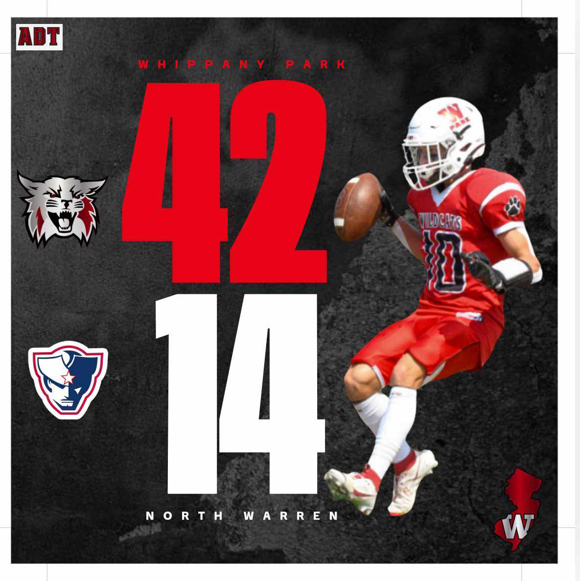 Brandon Giangeruso Leads Whippany Park Football to 42-14 Win Over North ...