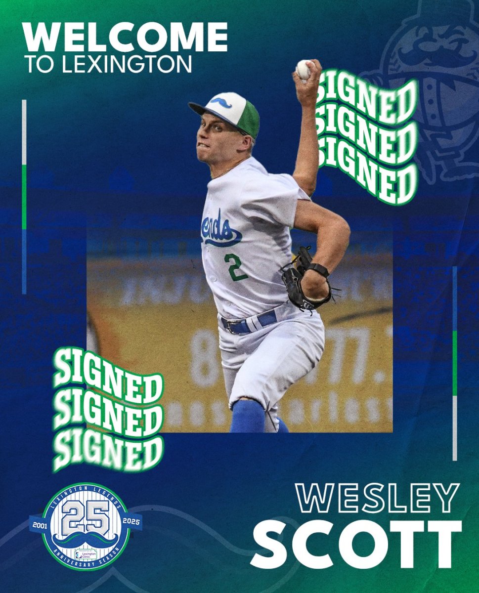Righty Wes Scott Re-Inks with Lexington Legends for 2025 – NY NJ Sports ...
