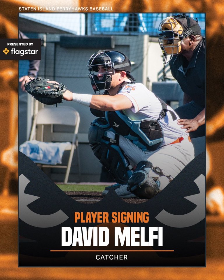 Staten Island FerryHawks Bring Back Former Wagner Catcher David Melfi ...