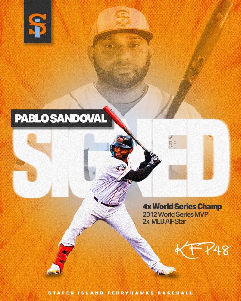 Pablo Sandoval Rejoins Staten Island FerryHawks for 2025 Season – NY NJ ...